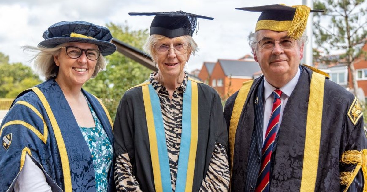 Pam Berry awarded Honorary Fellowship at UWTSD Swansea Graduation ...